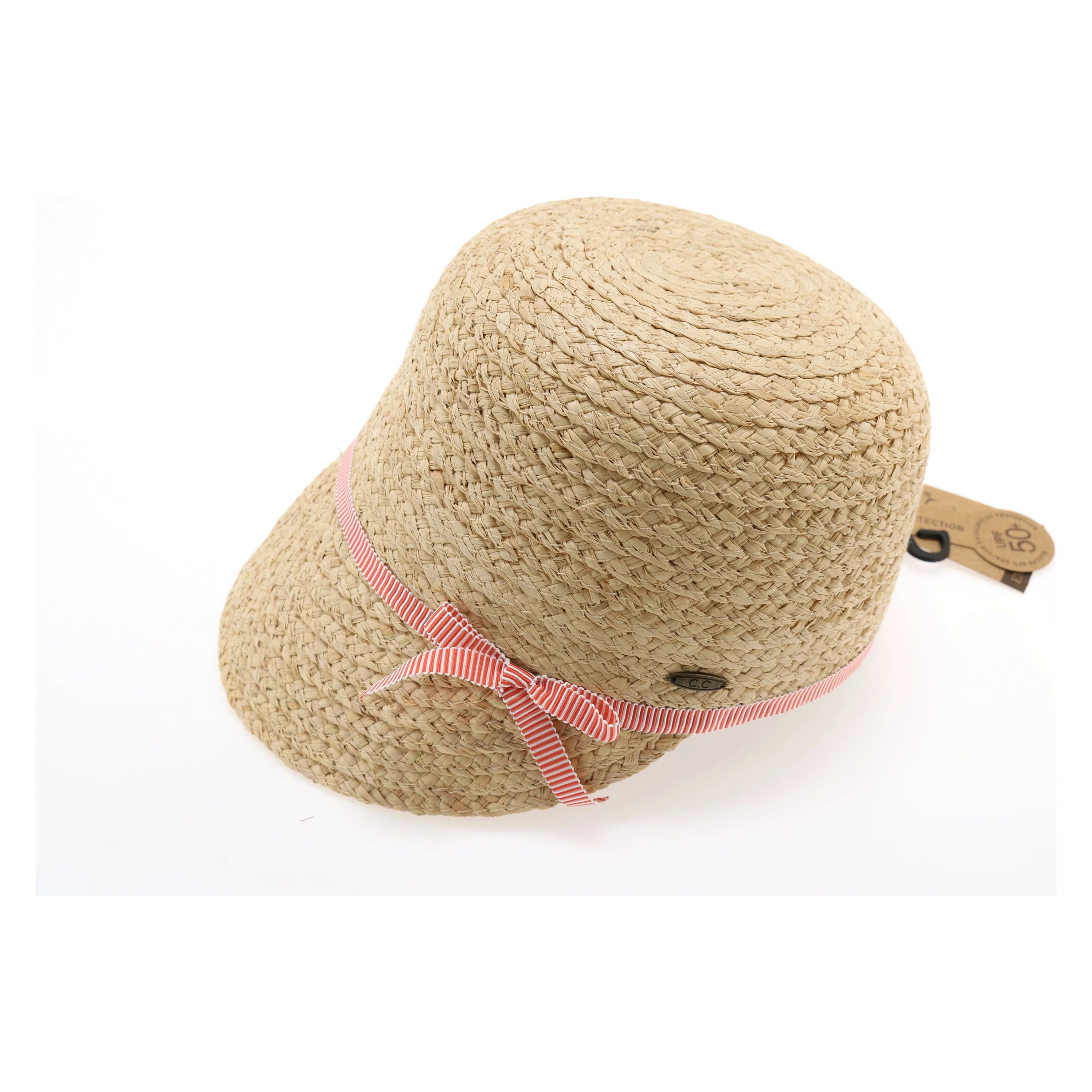 Raffia Riding Cap w/Ribbon Hat – Madeline Love