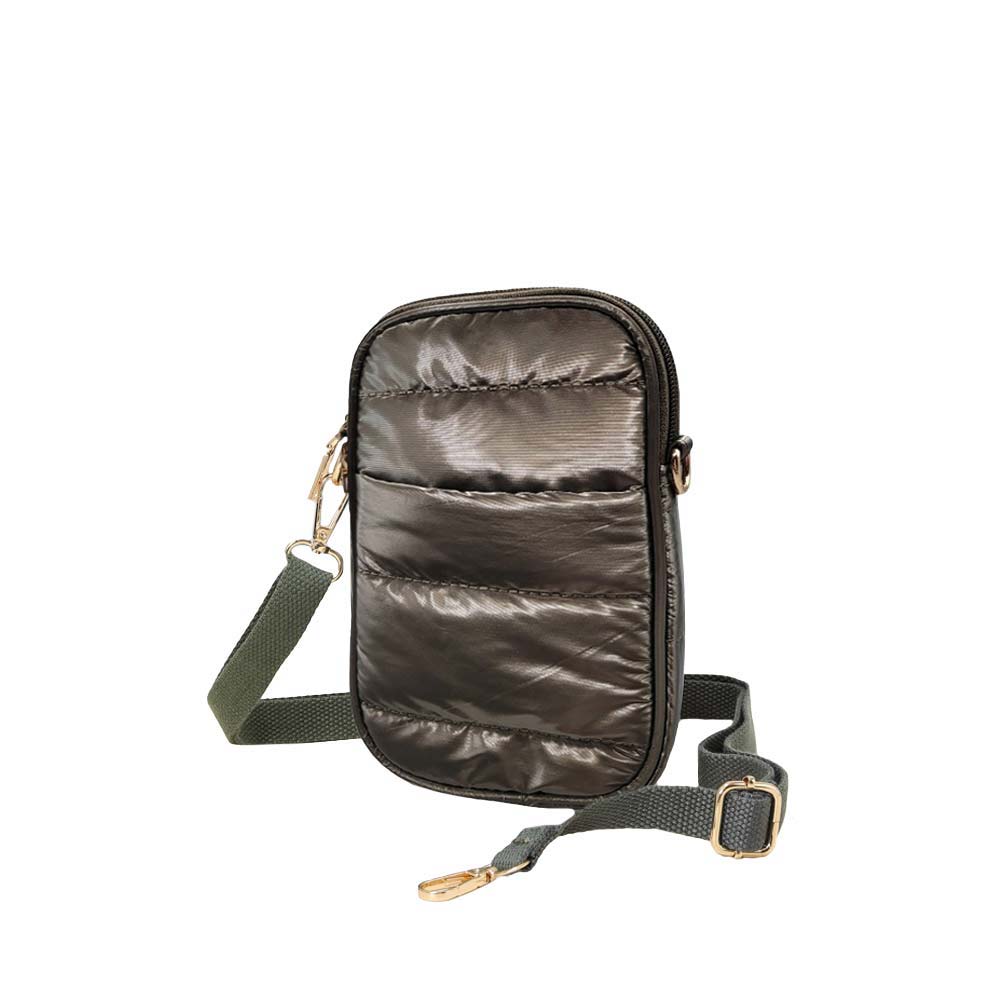 Glossy Puffer Rectangle Crossbody Bag – Madeline Love