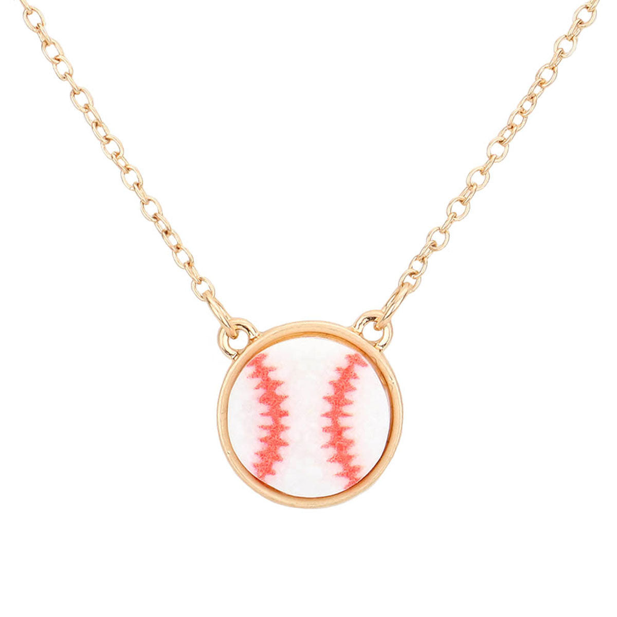 Baseball Pendant Necklace – Madeline Love